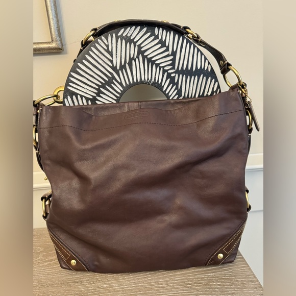 Coach | Bags | Vintage Coach Carly Brown Leather Hobo Bag | Poshmark